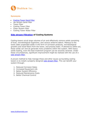 Side stream filters | PDF