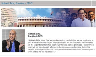 Sidharth Birla, President - FICCI | PDF