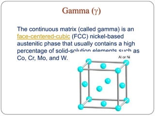 Sidheshwar's presentation on Nickel based super alloy. | PPTX