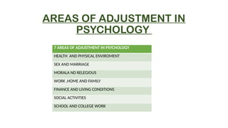 Ppt on adjustment Psychology nature of adjustment psychology and ...