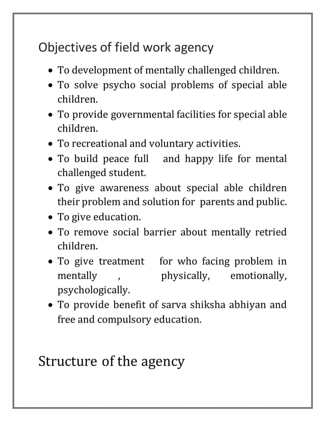 SOCIAL WORK VIVA REPORT | DOCX