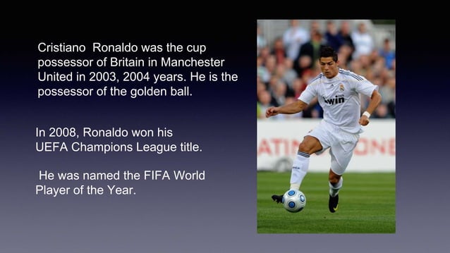 Presentation on Cristiano Ronaldo | PPTX | Soccer | Sports
