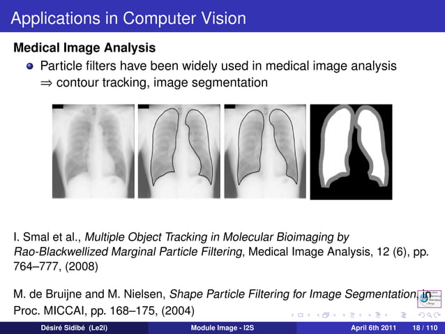 Particle Filters And Applications In Computer Vision Pdf Physics