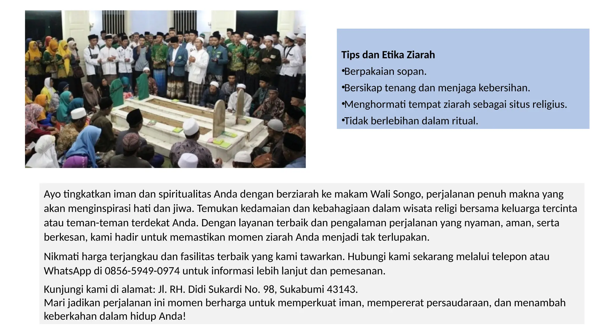 Paket Wisata Ziarah makam para wali, 085659490974 WA, wali songo di ...
