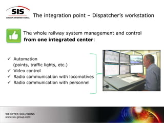 Siding rails integrated management system for the industrial enterprise ...