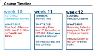 Tutorial 6 - Informational Interviews | PPTX | Email | Internet