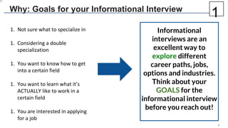 Tutorial 6 - Informational Interviews | PPTX | Email | Internet