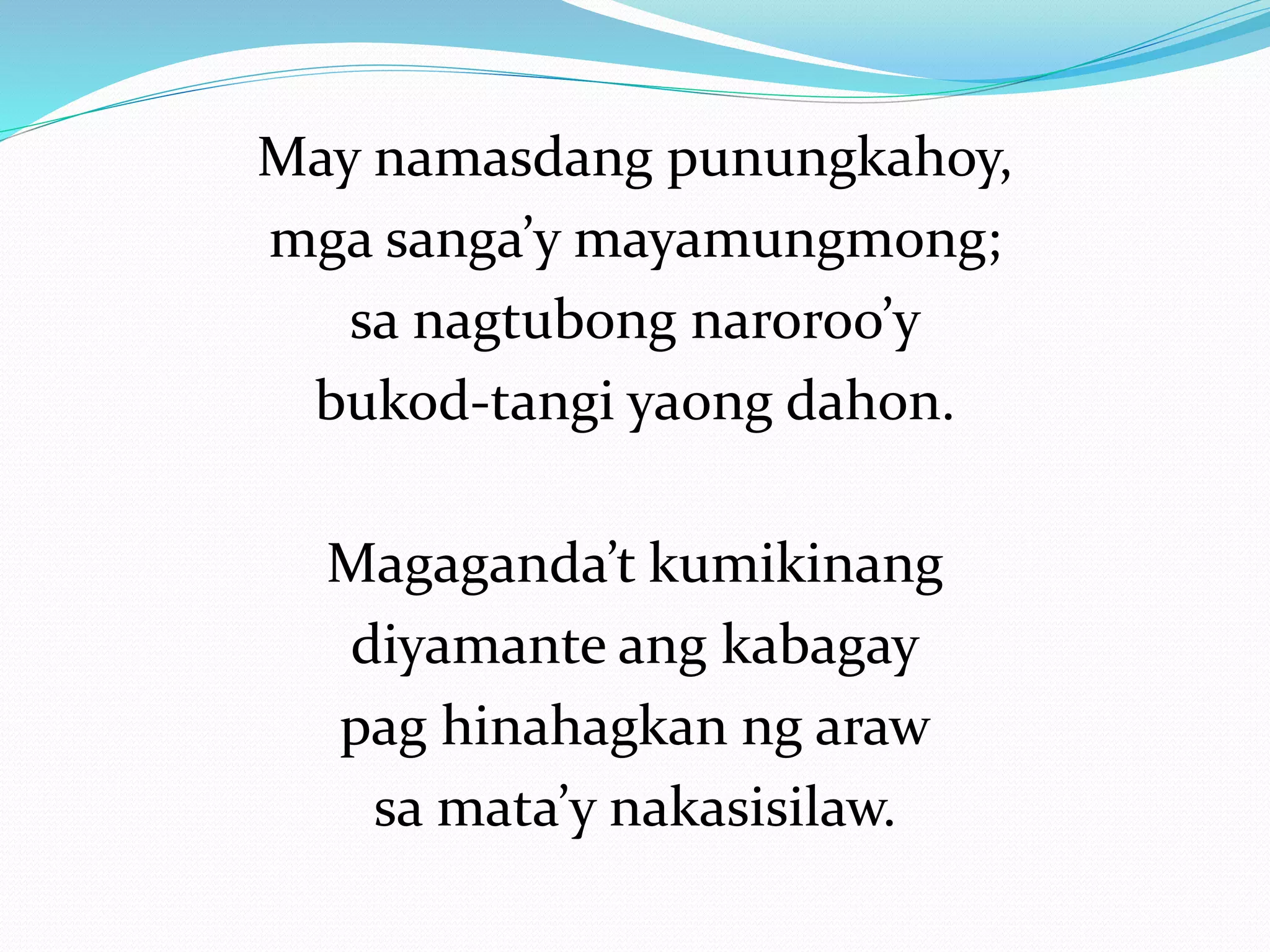 Si don pedro at ang puno ng piedras | PPTX