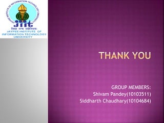 Sid pandey presentation | PPT