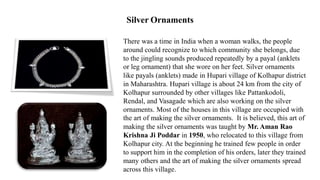 Various Arts and handicrafts in kolhapur | PPTX