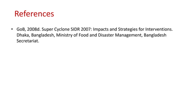Cyclone Sidr | PPT