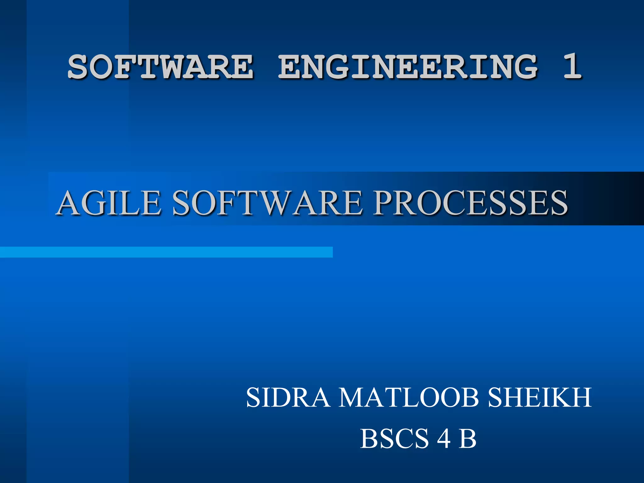 Sidra Agile Software Process | PPT