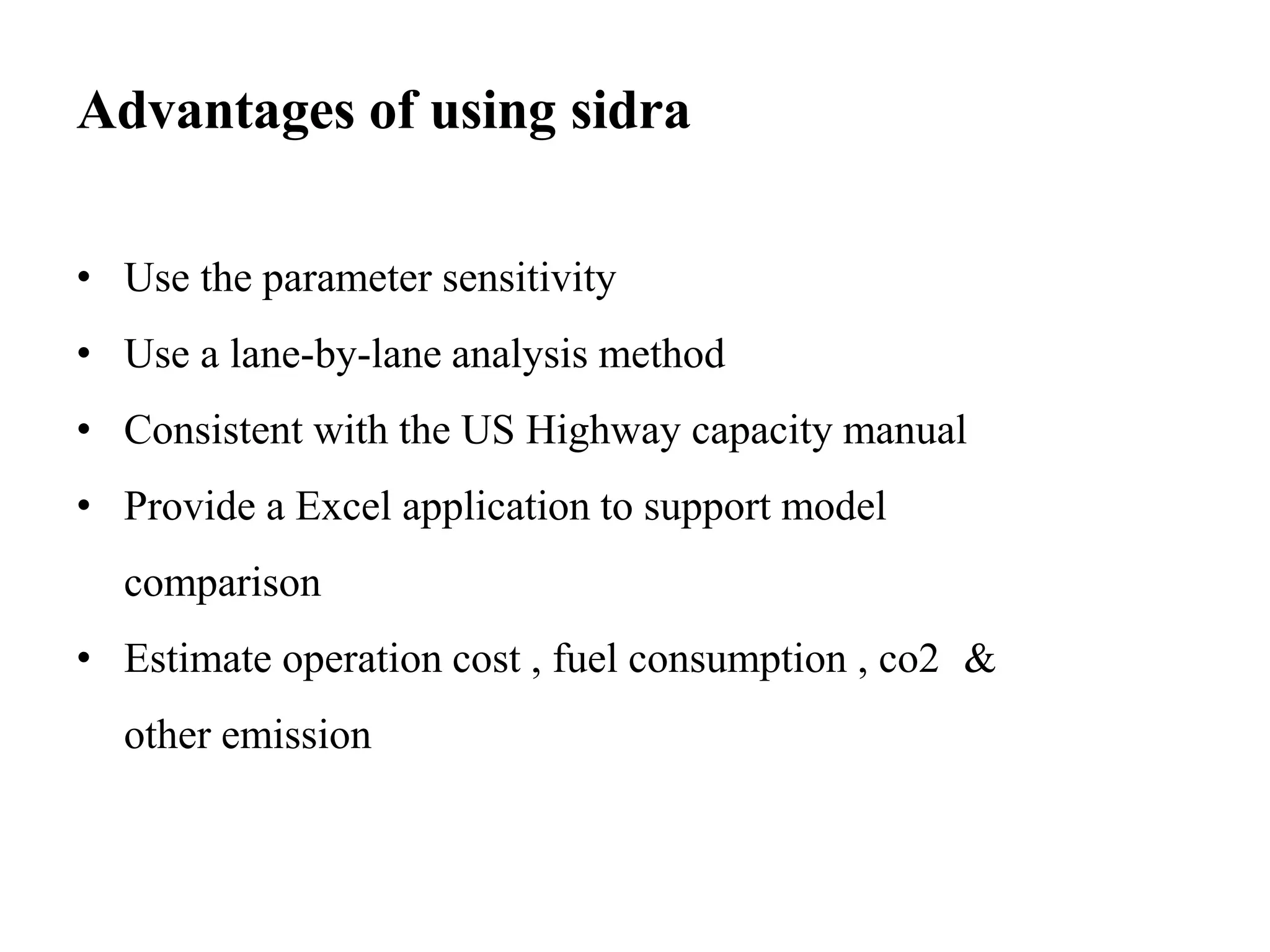 Sidra intersection | PPTX