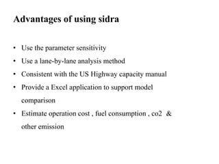 Sidra intersection | PPTX