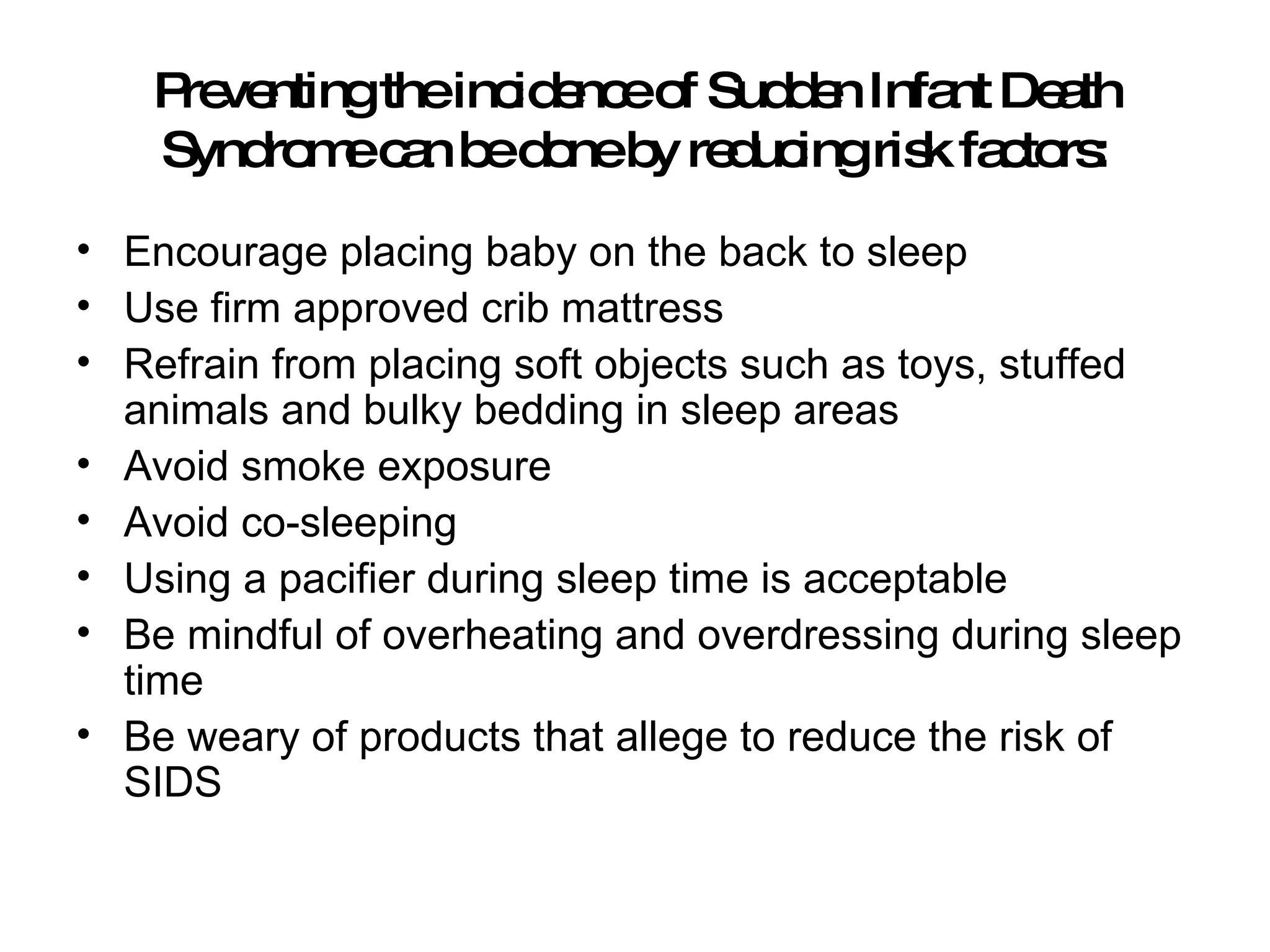 Sudden Infant Death Syndrome | PPT