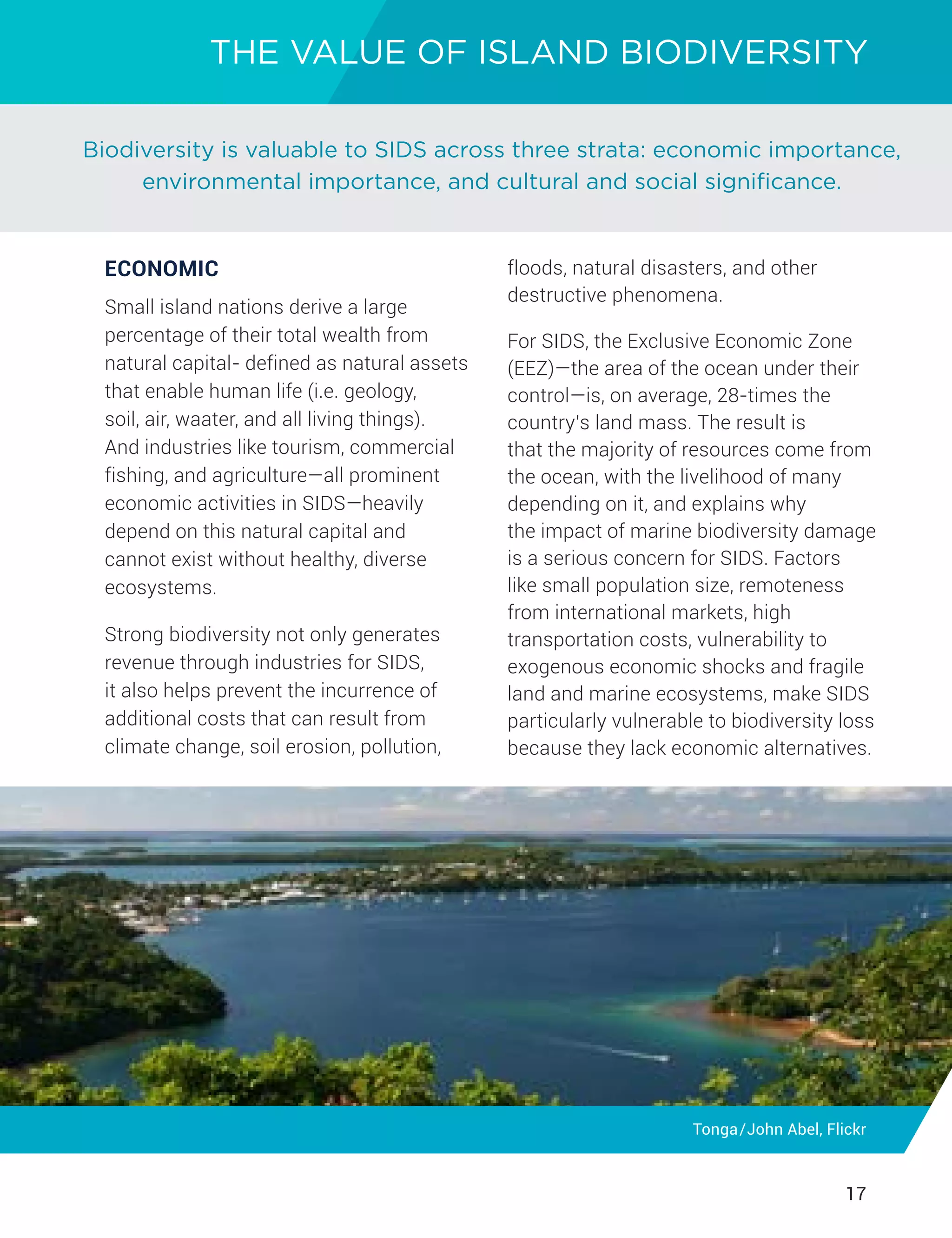 Sids biodiversity and_oceans_2017 | PDF | Geography | Science