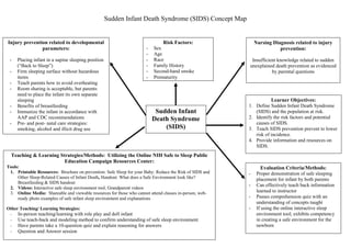 SIDS Concept Map Sample Chart - Nursing classes | PPT