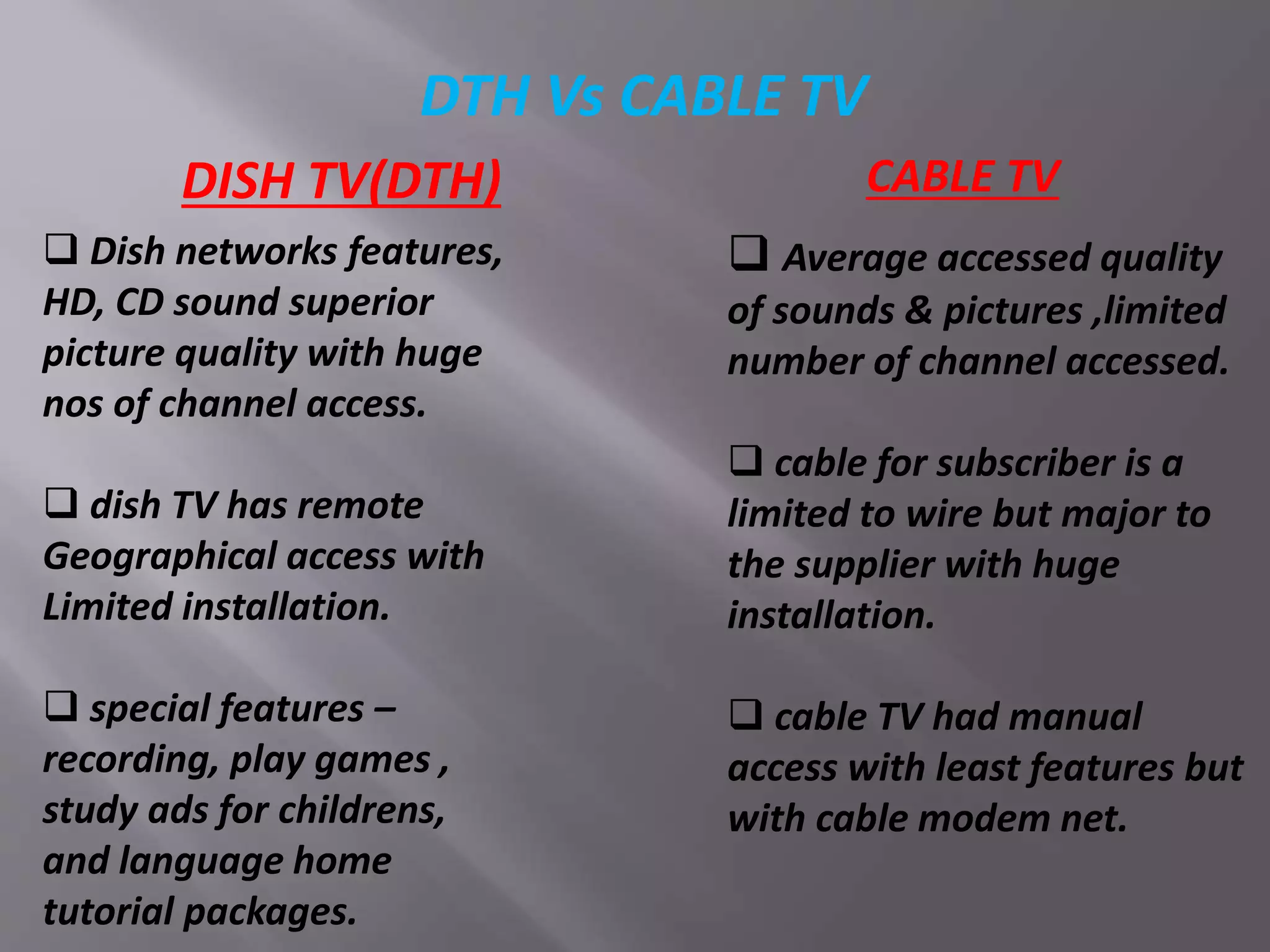 satellite communication & DTH | PPTX