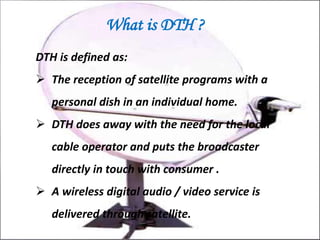 satellite communication & DTH | PPTX