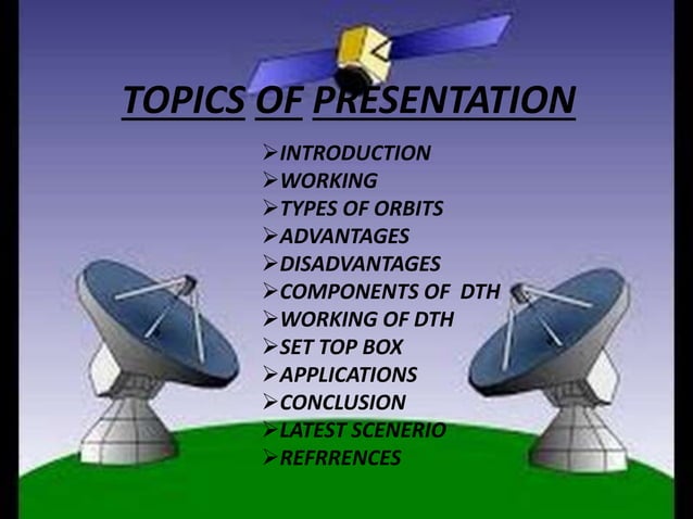 satellite communication & DTH | PPTX