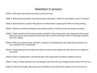 THE TRADITIONAL KALAMKARI | PPTX