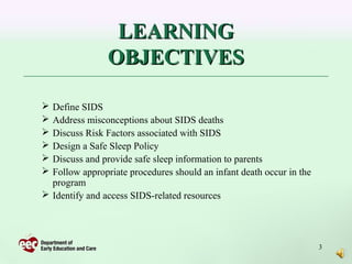 Reducing the Risk of SIDS in Child Care | PPS