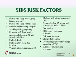 Reducing the Risk of SIDS in Child Care | PPS