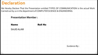 Types_of_communication | PPT