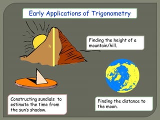 some applications of trigonometry 10th std. | PPT