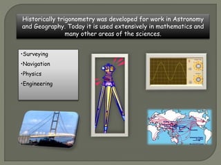 some applications of trigonometry 10th std. | PPT