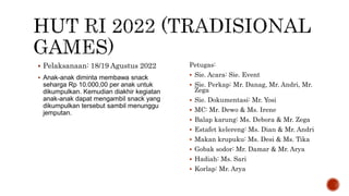 rencana kegiatan team sie event tahunan 2022-2023 | PPT