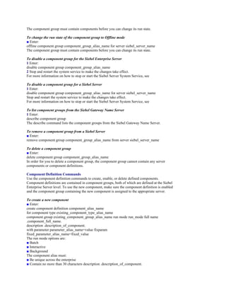 Siebel admin cmds | PDF