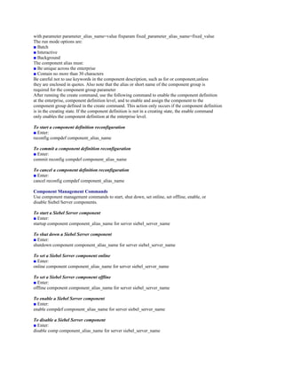 Siebel admin cmds | PDF