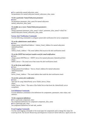 Siebel admin cmds | PDF