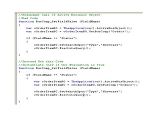 Siebel best practices | PPT