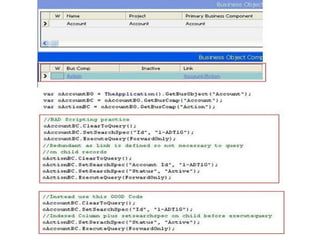 Siebel best practices | PPT