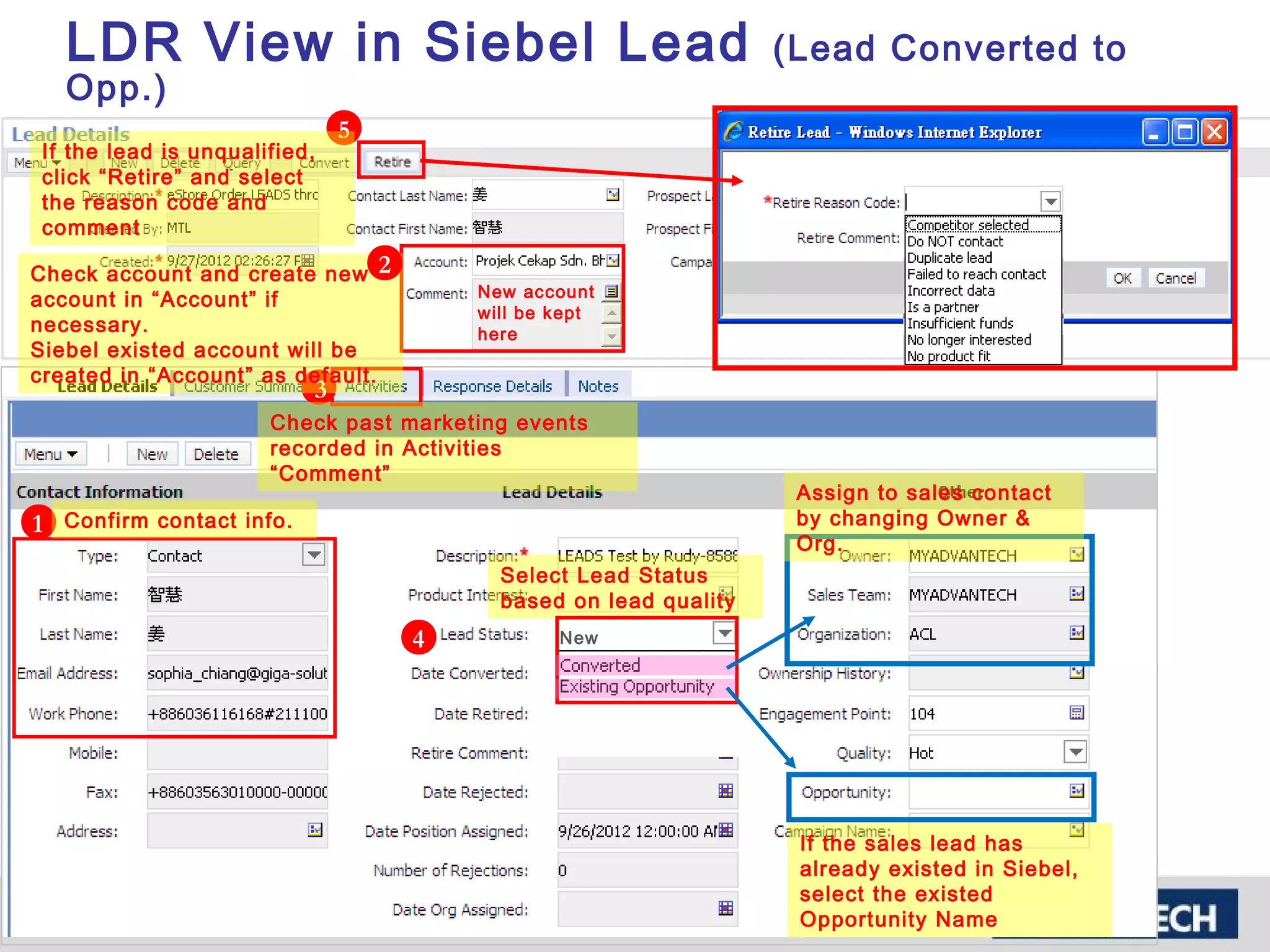 Siebel Leads_Model 1 | PPT
