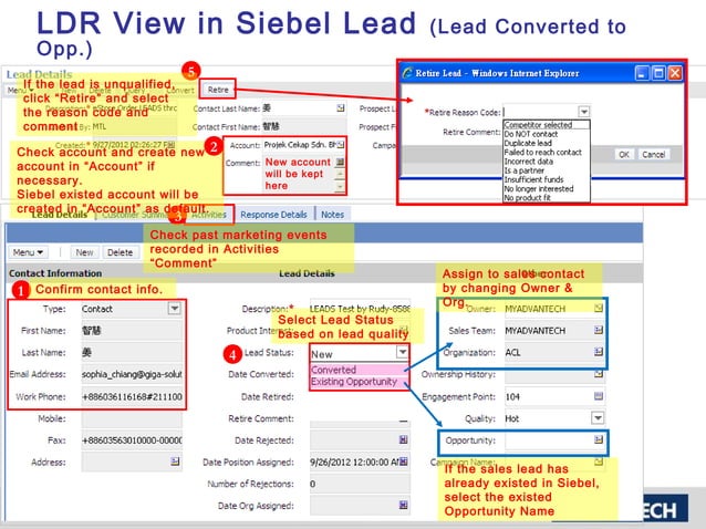 Siebel Leads_Model 1 | PPT