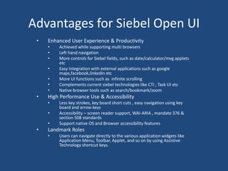 Siebel Open UI Presentation | PPTX