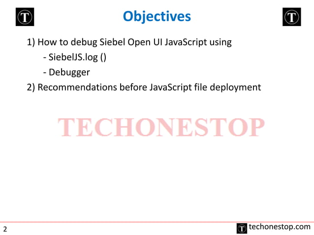 Siebel Open UI Debugging (Siebel Open UI Training, Part 7) | PPT Siebel Open UI Debugging (Siebel Open UI Training, Part 7) | PPT