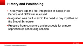Siebel - Oracle Real Time Scheduler integration | PPTX
