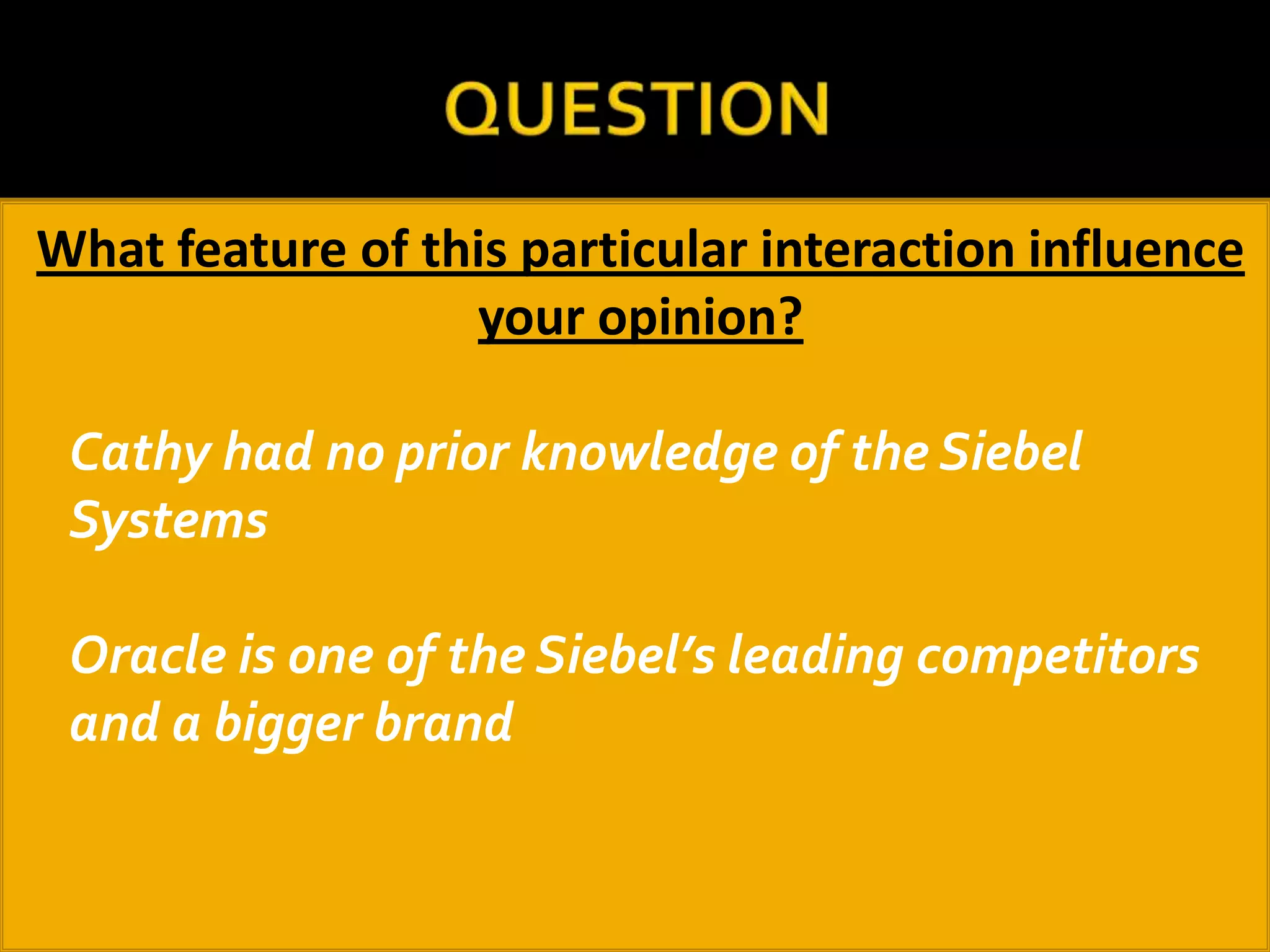 Siebel System: Anatomy of a Sale, Part 1 | PPTX
