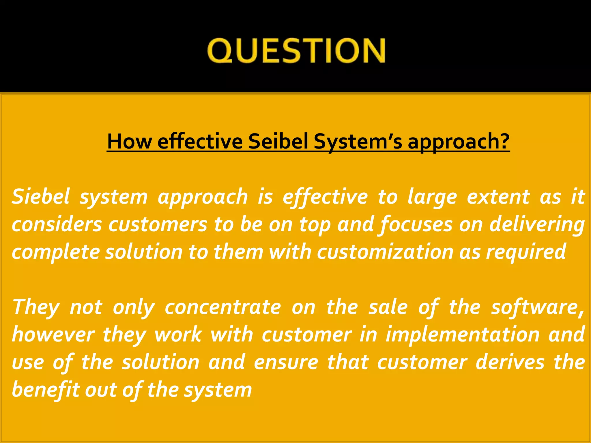 Siebel System: Anatomy of a Sale, Part 1 | PPTX