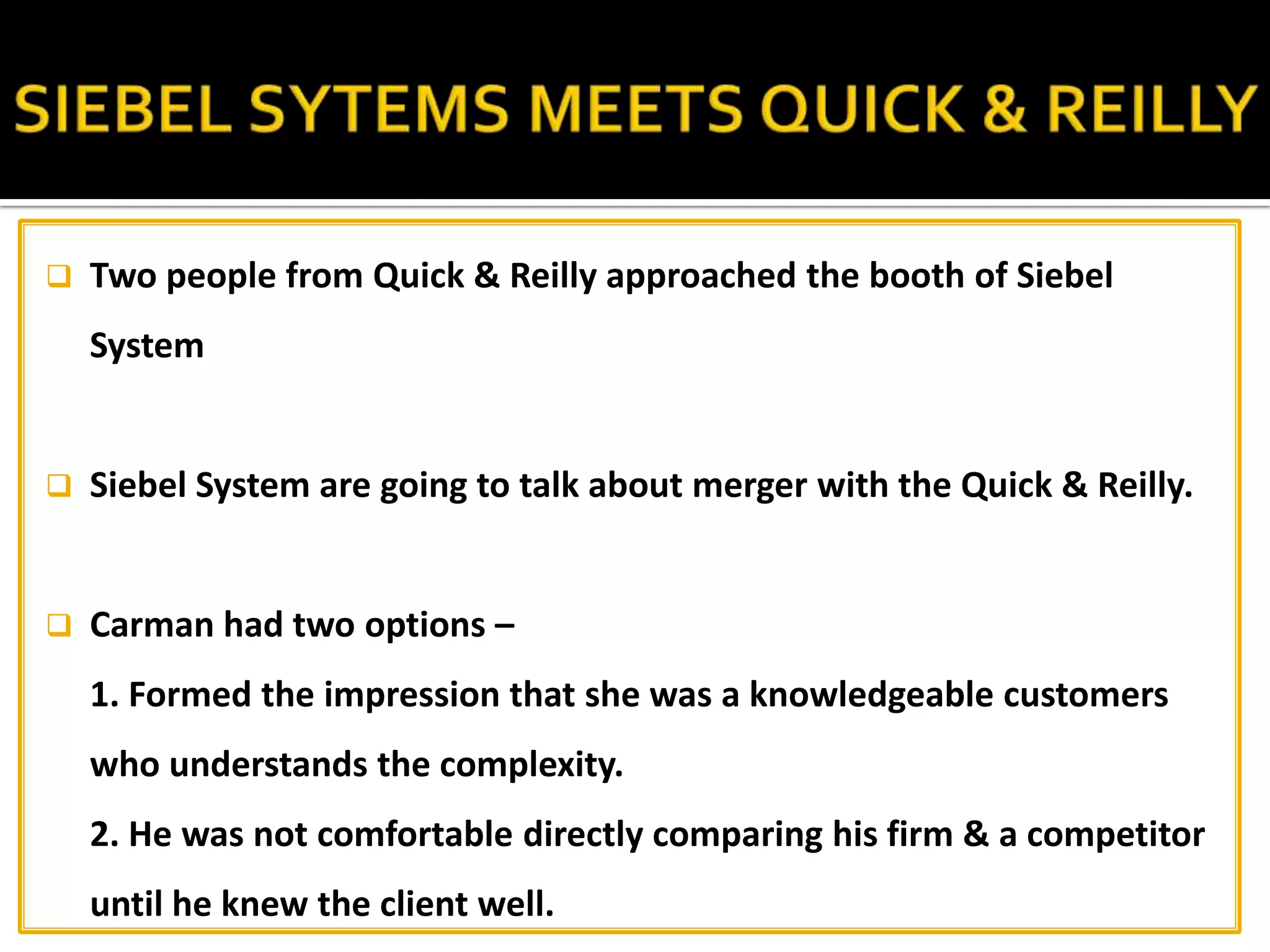 Siebel System: Anatomy of a Sale, Part 1 | PPTX