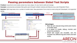 Siebel test automation enchancements by areon consulting | PPT