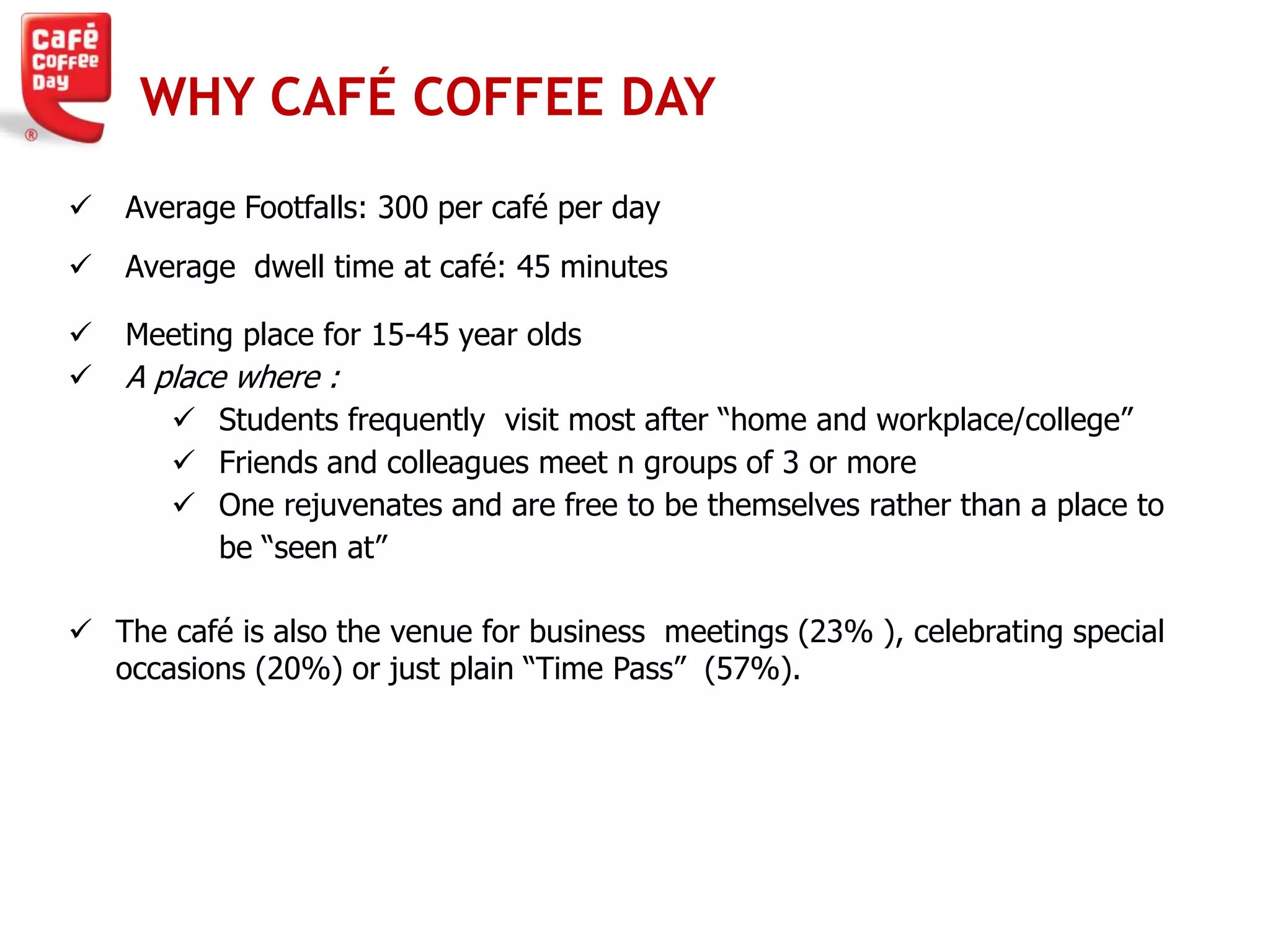 Cafe Coffee day (CCD) | PDF
