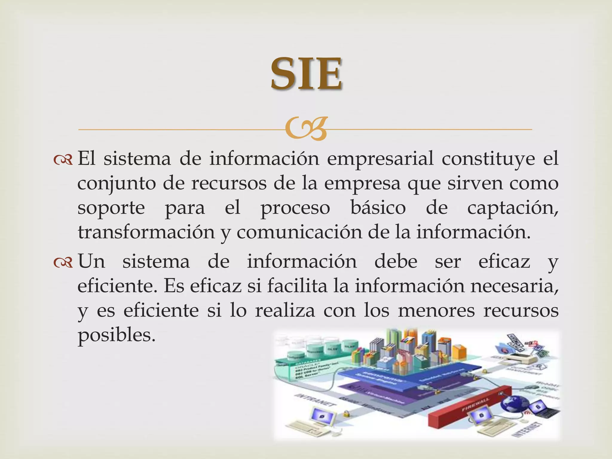 Sistema de Información Empresarial | PPTX | Information Services ...