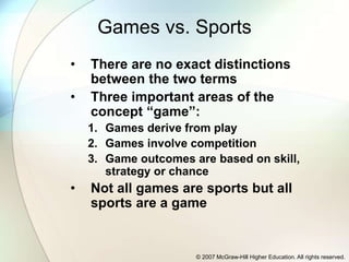 Basic Consepts of Sports | PPT | Sports