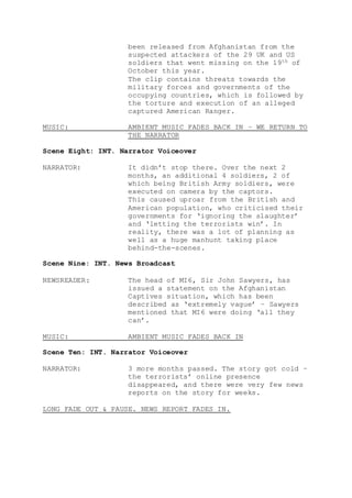 Siege - Radio Script | DOCX