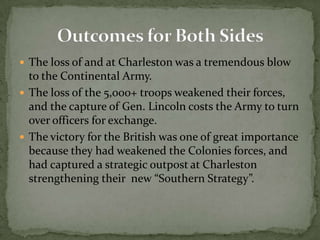 Siege of charleston | PPTX